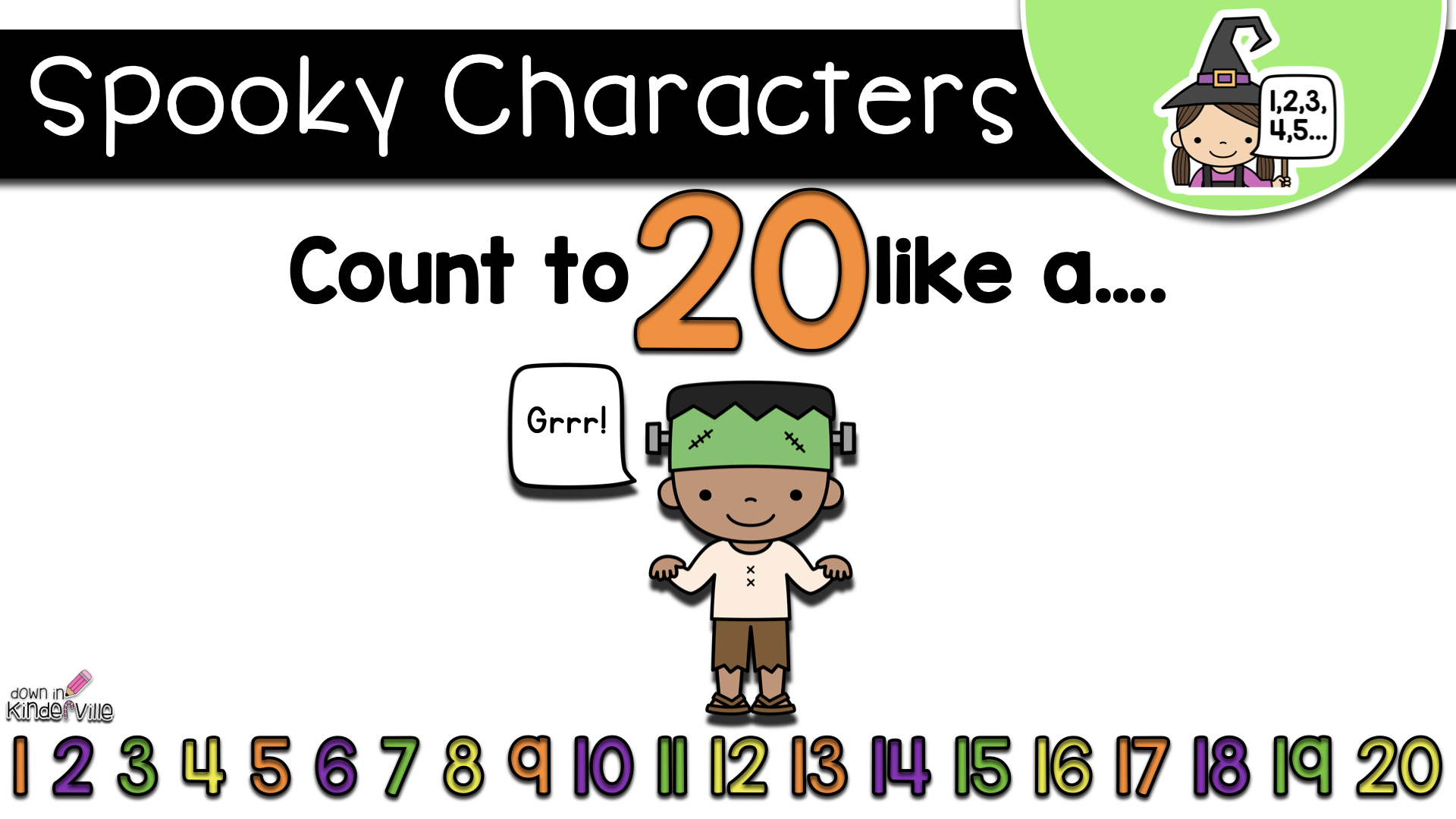 Free Number Sense Games for Halloween / October! - Down in Kinderville